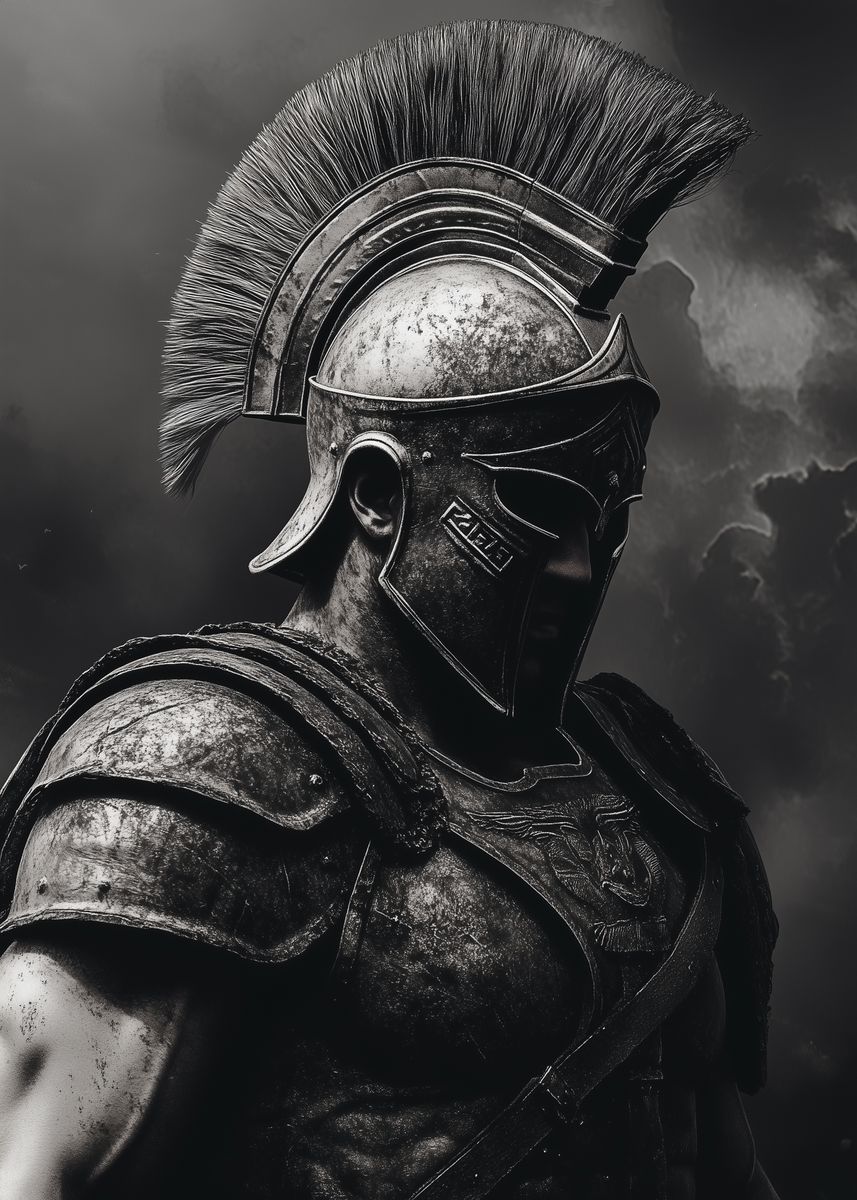 'The Great Spartan Warrior' Poster, picture, metal print, paint by ...