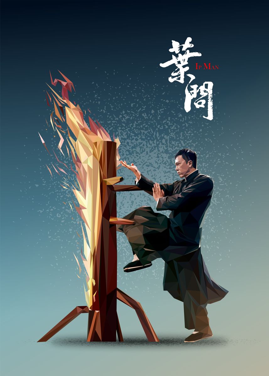 'Ip man Bruce Lee Kung Fu Poster' Poster, picture, metal print, paint ...