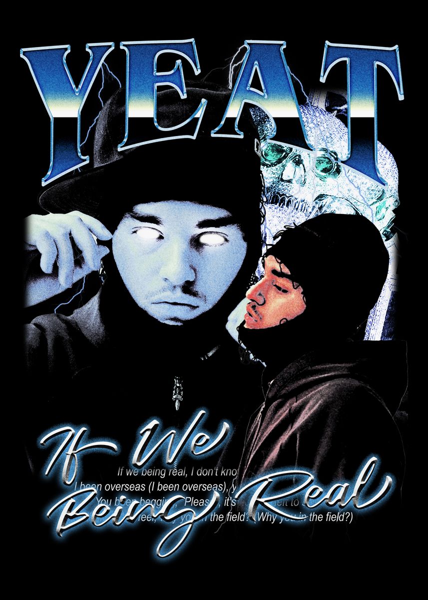 'Yeat Music T-Shirt' Poster, picture, metal print, paint by Dianeklein ...