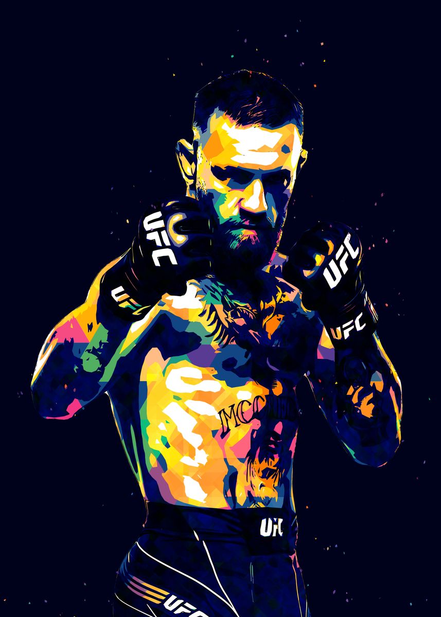 'Conor McGregor Pop Art' Poster, picture, metal print, paint by Mus ...