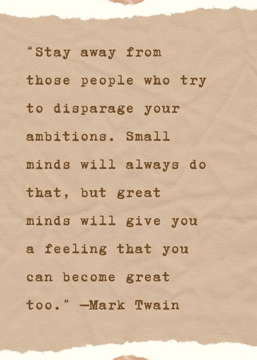 'Mark Twain Appealing Quote' Poster, picture, metal print, paint by ...