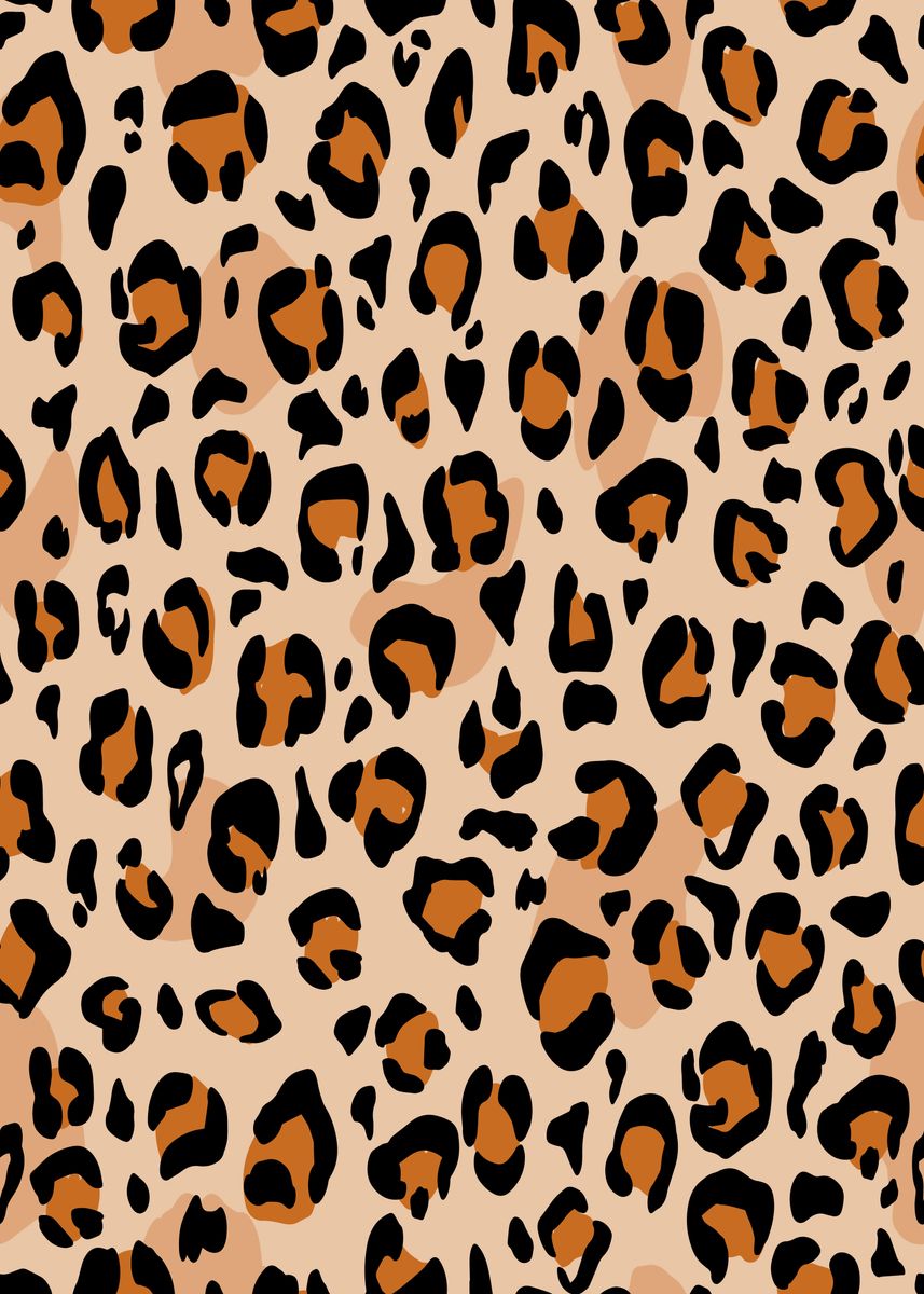 'Leopard Print ' Poster, picture, metal print, paint by ichimdp | Displate