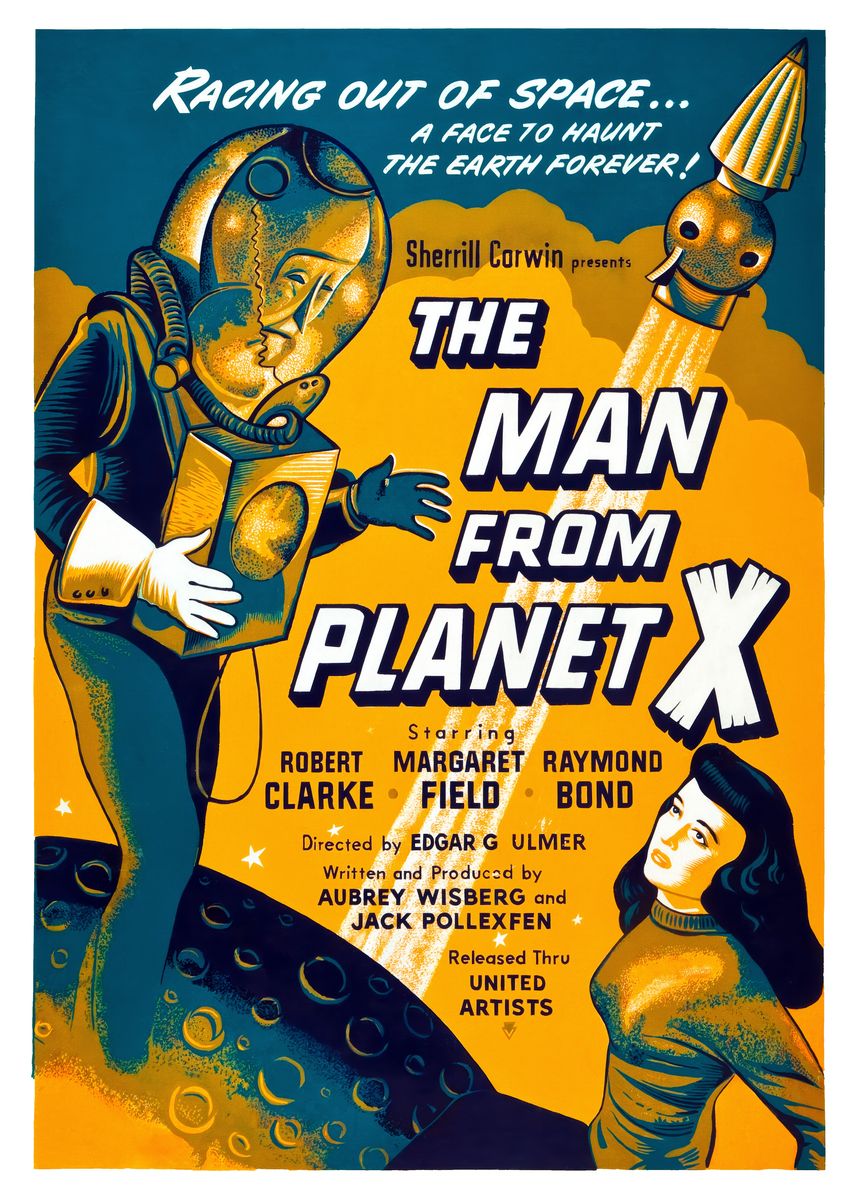 'The Man From Planet X Movie Poster' Poster, picture, metal print ...