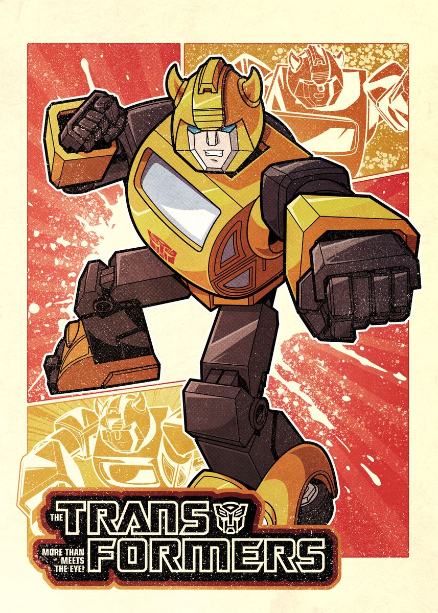 'Bumblebee Comic' Poster, picture, metal print, paint by Transformers ...