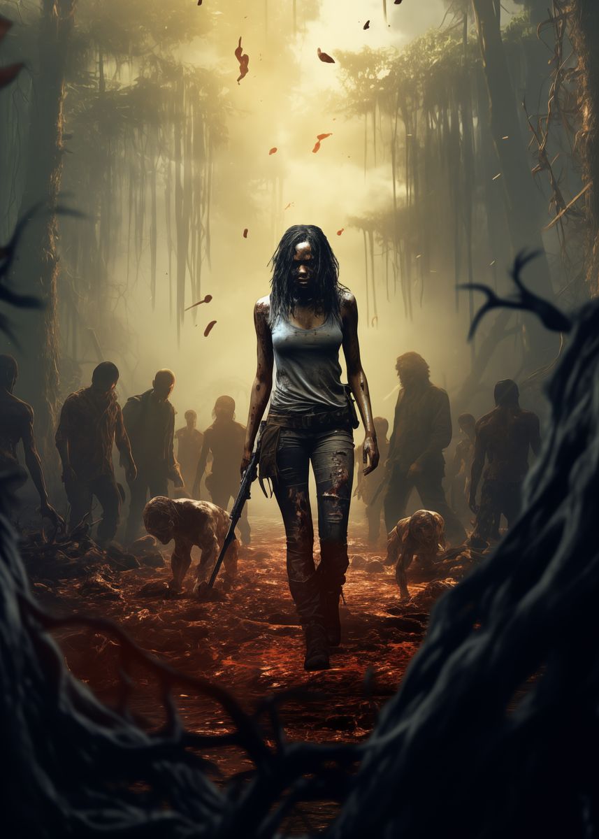 'Zombie Apocalypse Survival' Poster, picture, metal print, paint by ...