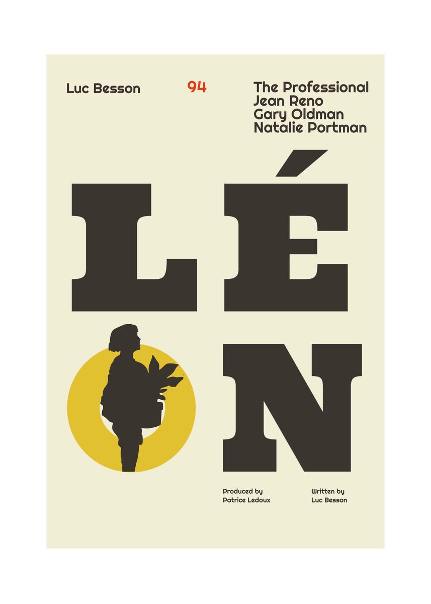 'Léon Movie Poster' Poster, picture, metal print, paint by Mild pic ...