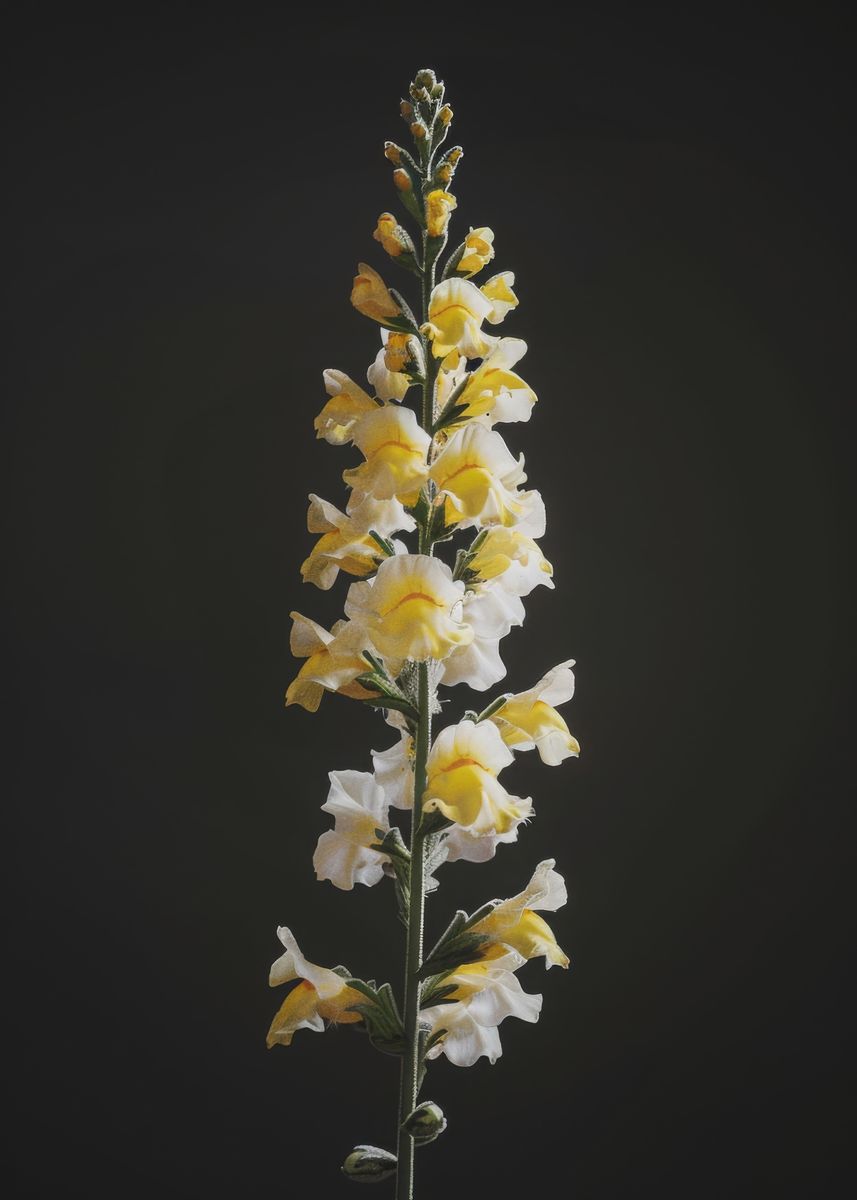 'Yellow Snapdragon Flower' Poster, picture, metal print, paint by Ray ...