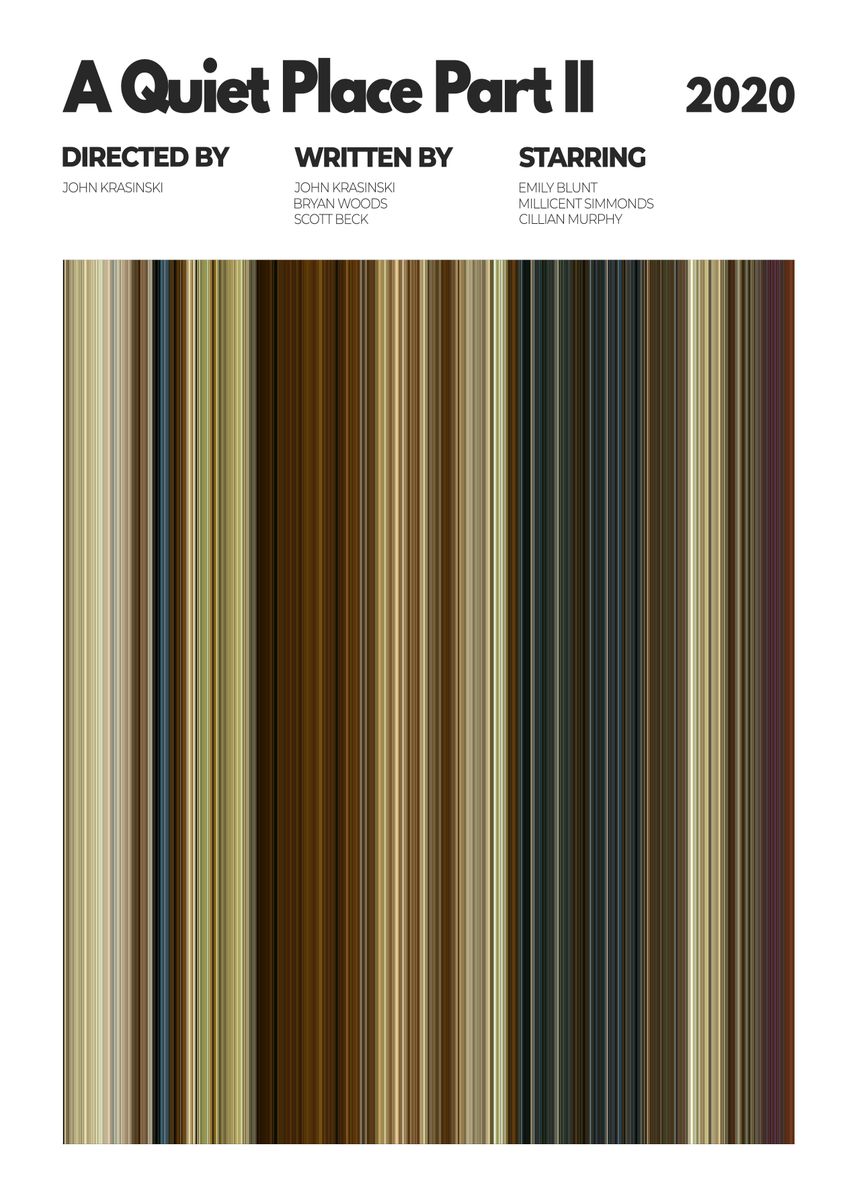 'A Quiet Place Part II Movie Poster' Poster, picture, metal print ...