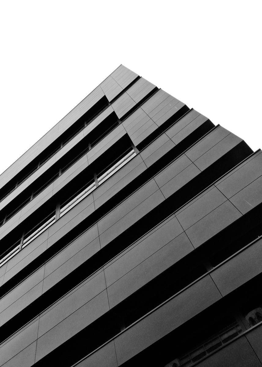 'Modern Building Facade' Poster, picture, metal print, paint by Katia ...