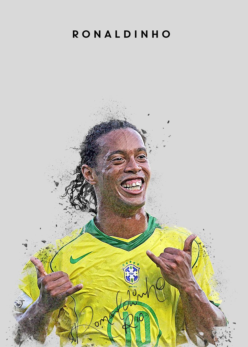 'Ronaldinho Soccer Art' Poster, picture, metal print, paint by Brian ...