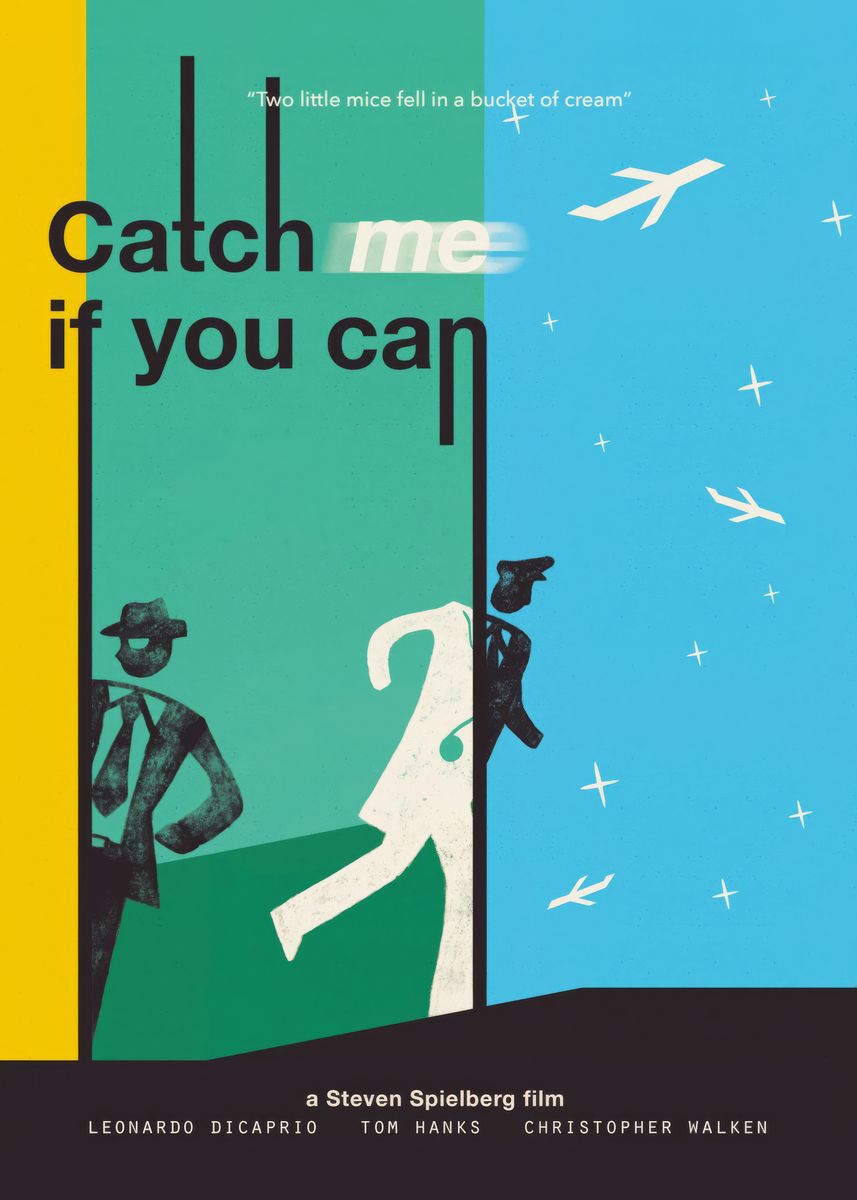 'Catch Me If You Can Movie Poster' Poster, picture, metal print, paint ...