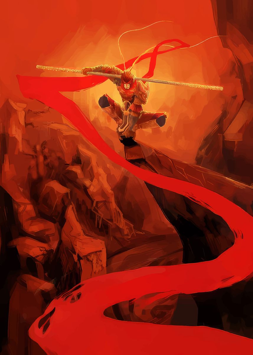 'black myth wukong' Poster, picture, metal print, paint by Ansell ART ...