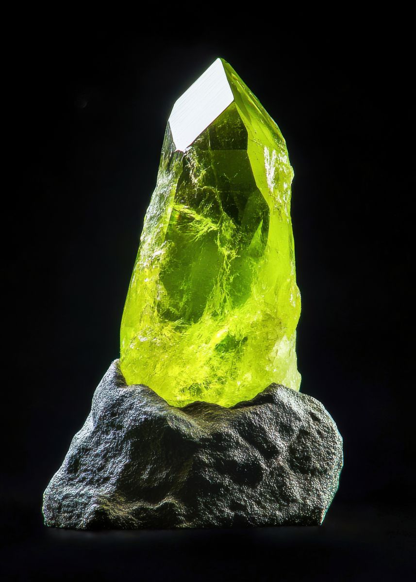 'Peridot Gemstone 01 August Birthstone' Poster, picture, metal print ...