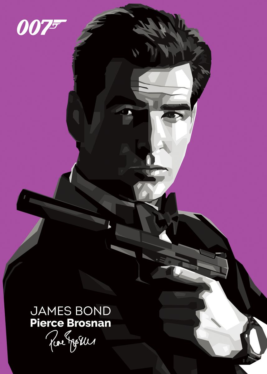 'James Bond Pop Art' Poster, picture, metal print, paint by Oppa Rudy ...