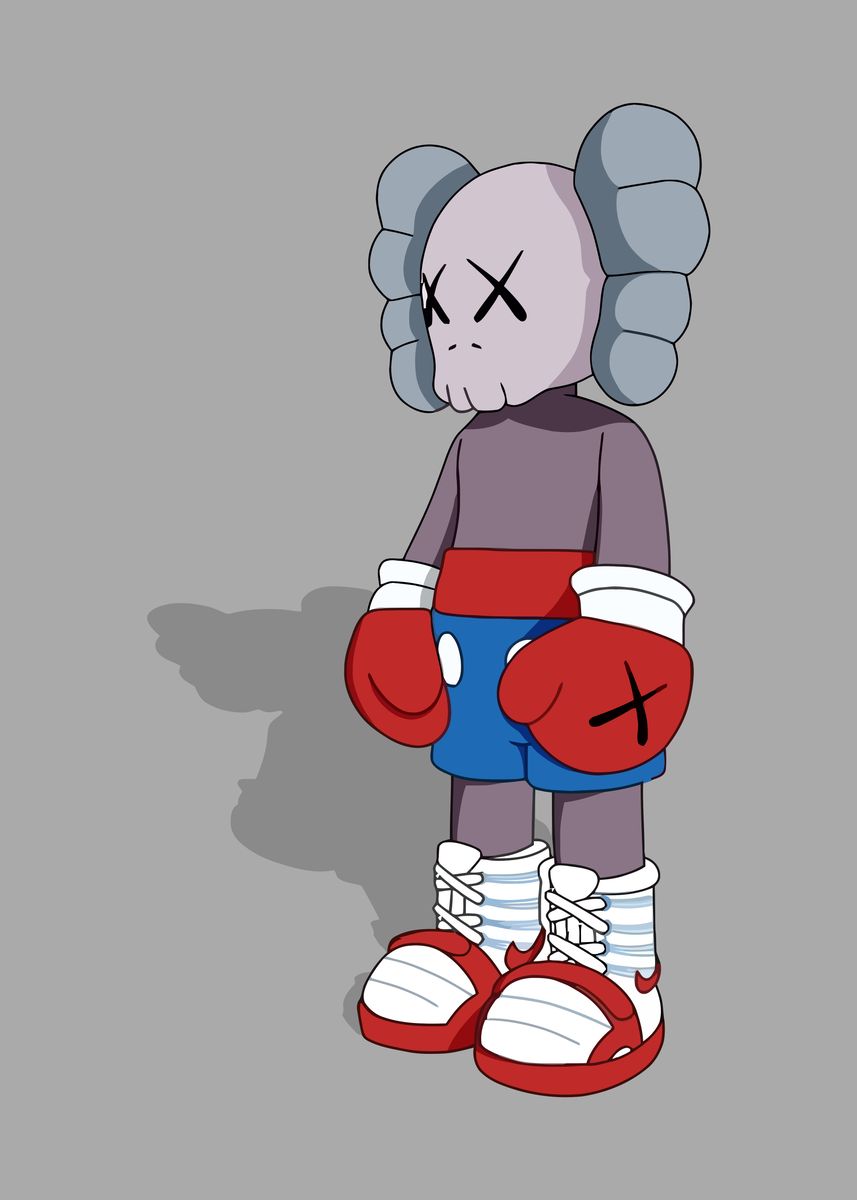 'KAWS Boxer Figure' Poster, picture, metal print, paint by F1 Super Car ...
