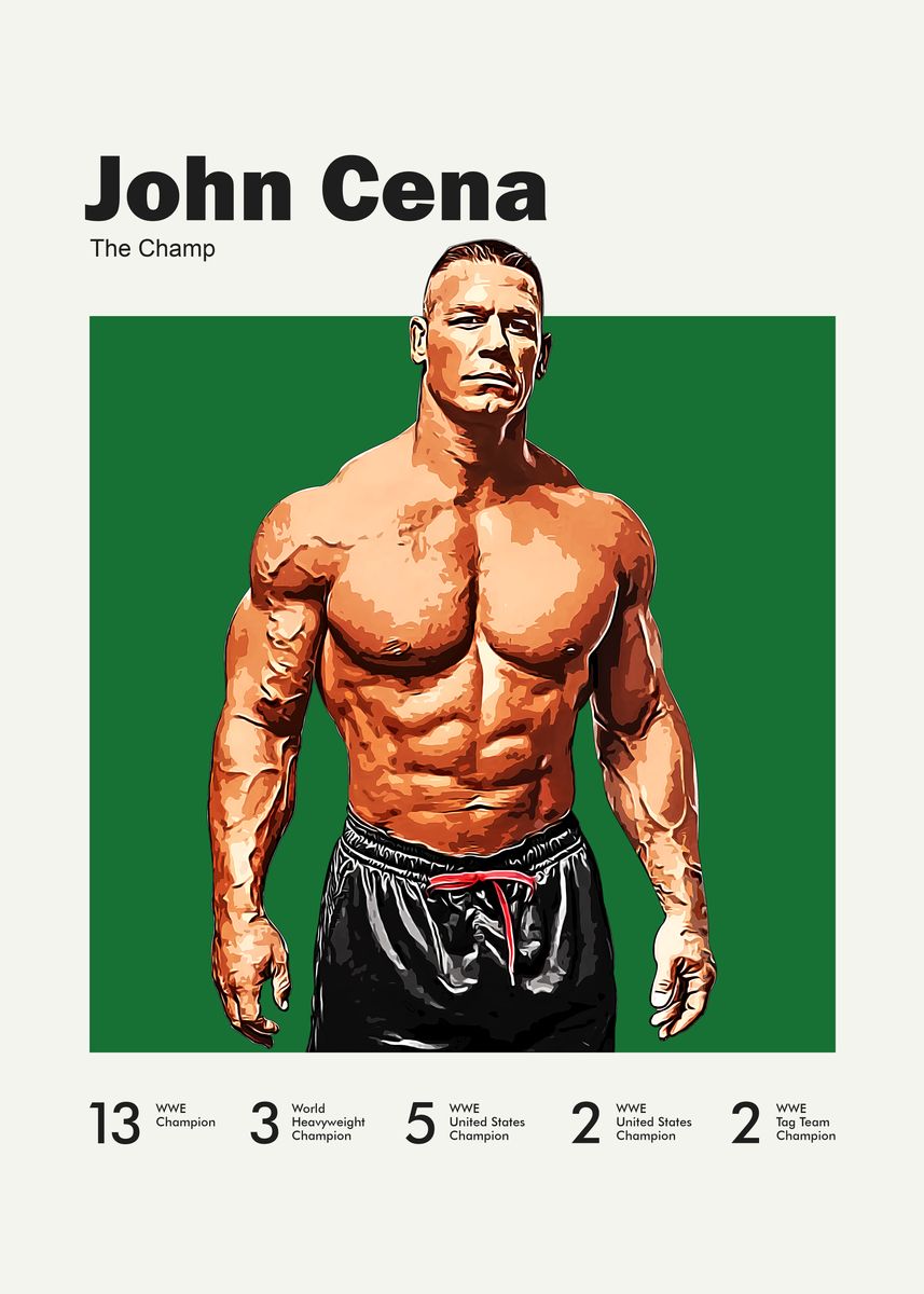 'John Cena ' Poster, picture, metal print, paint by Ken | Displate