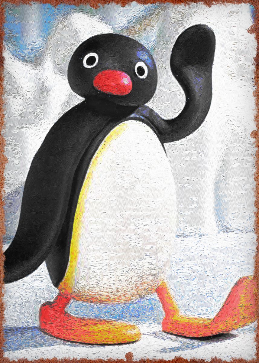 'Pingu noot noot meme' Poster, picture, metal print, paint by Limited ...
