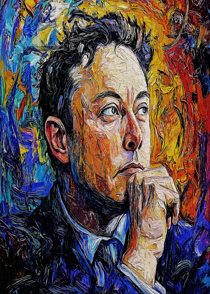 'Elon Musk Portrait' Poster, picture, metal print, paint by Ummi Art ...