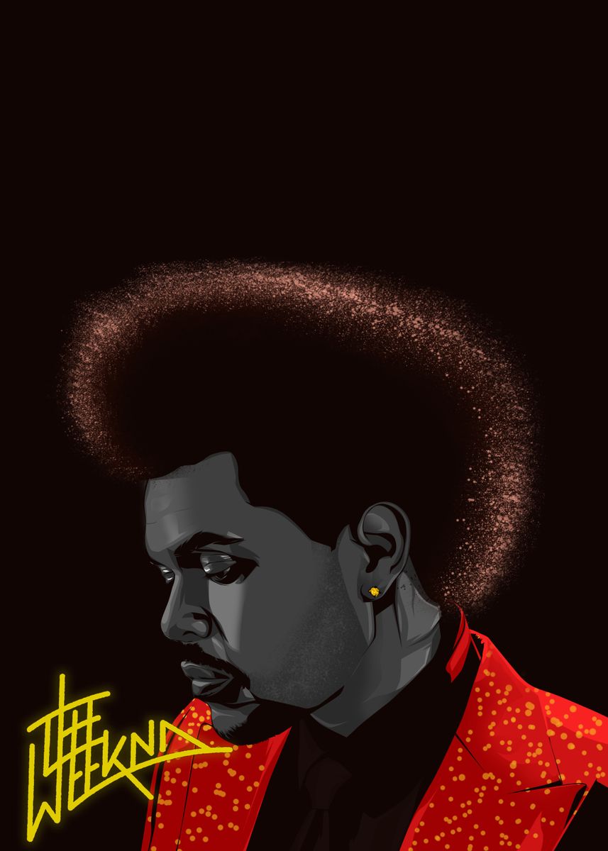 'The Weeknd Portrait' Poster, picture, metal print, paint by jerome ...