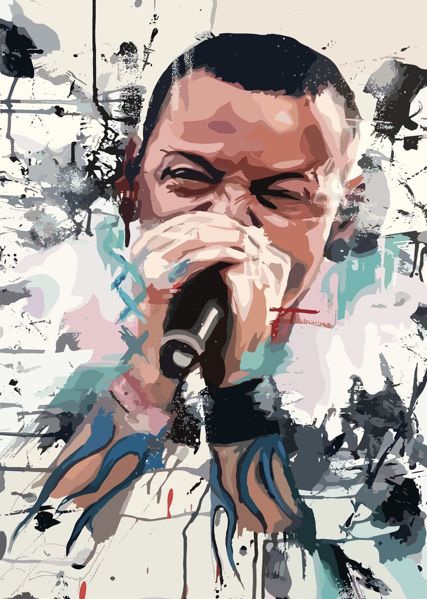 'Chester Bennington Linkin Park' Poster, picture, metal print, paint by ...