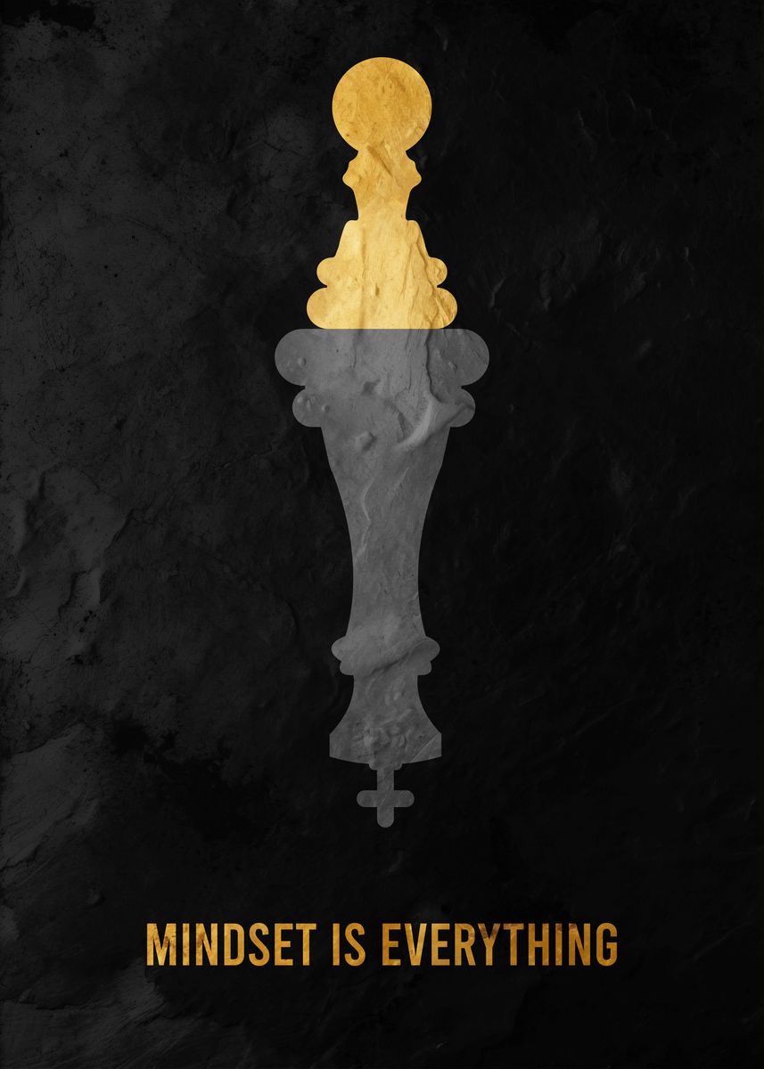 'Mindset Chess Piece' Poster, picture, metal print, paint by Lowpoly ...