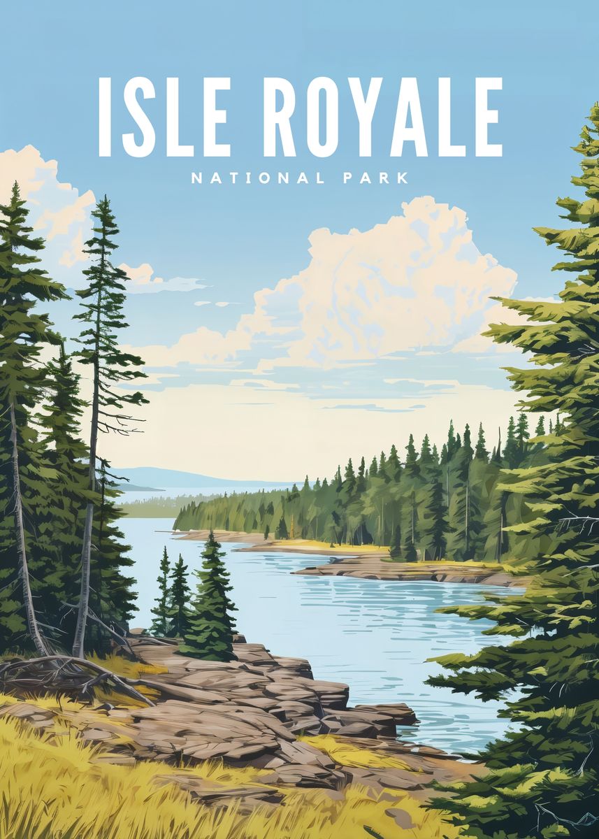 'Isle Royale National Park' Poster, picture, metal print, paint by Mark ...