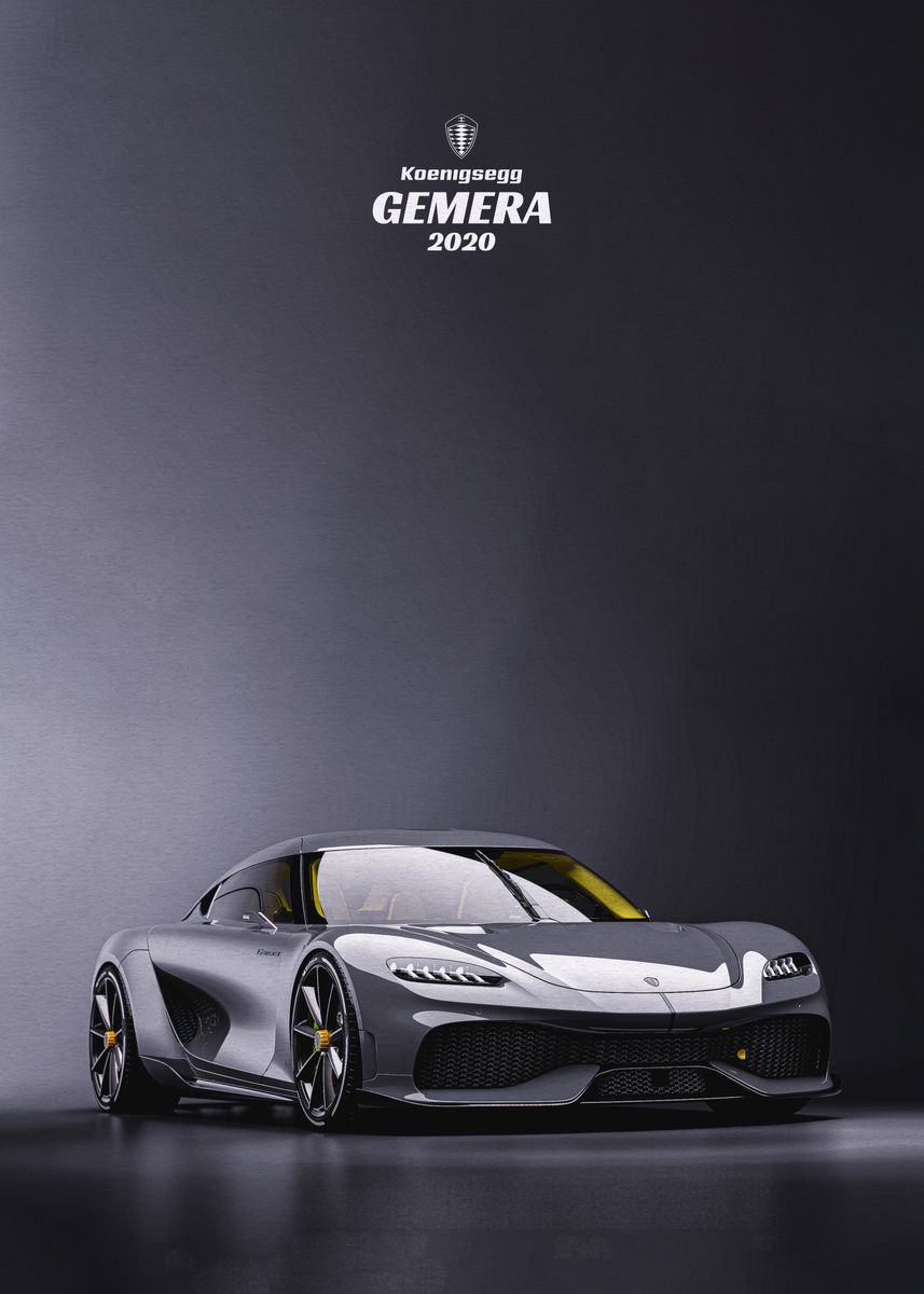 'Koenigsegg Gemera 2020' Poster, picture, metal print, paint by Lee ...