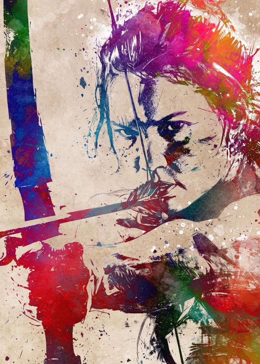 'Watercolor Archery sport art' Poster, picture, metal print, paint by ...
