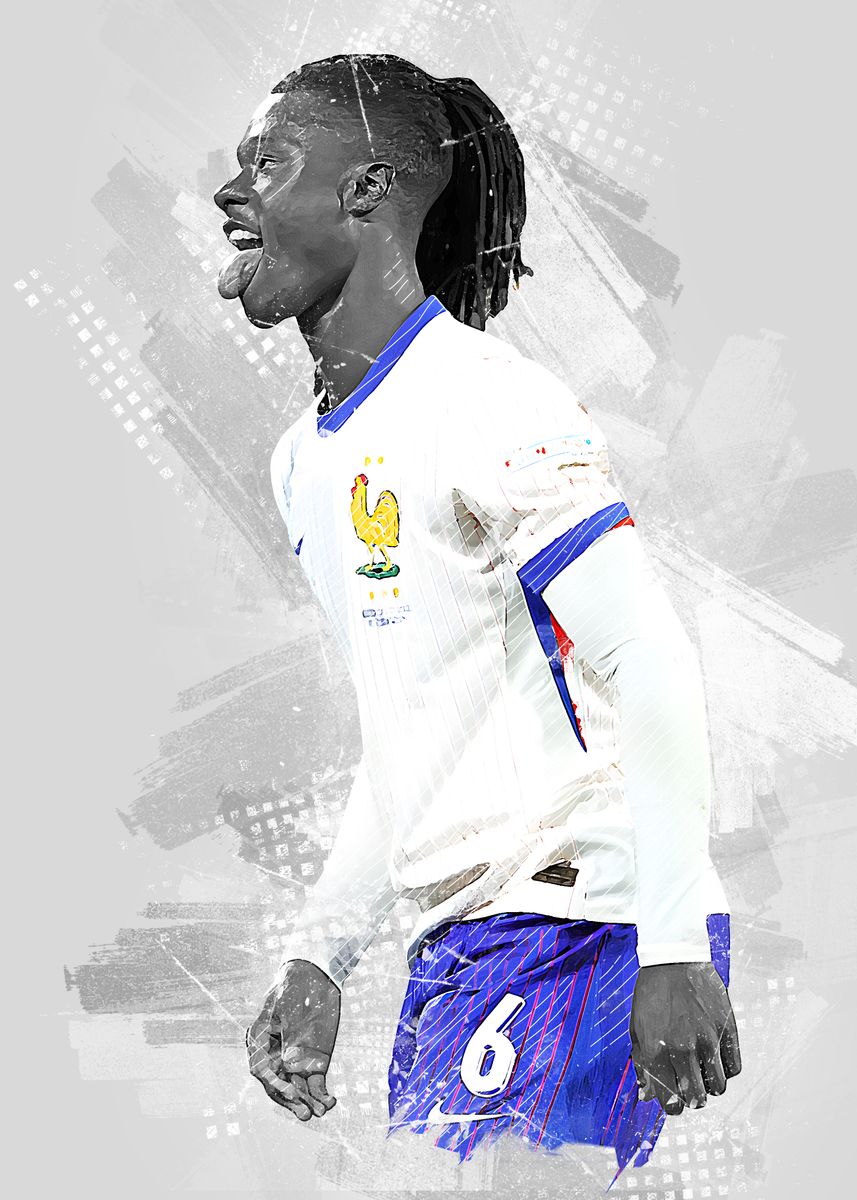 'Eduardo Camavinga' Poster, picture, metal print, paint by | Displate