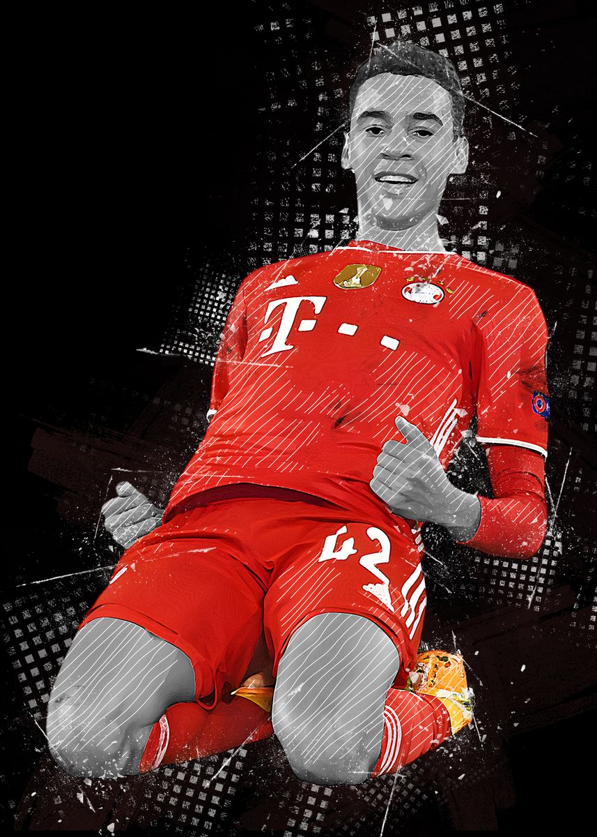 'Jamal Musiala' Poster, picture, metal print, paint by | Displate