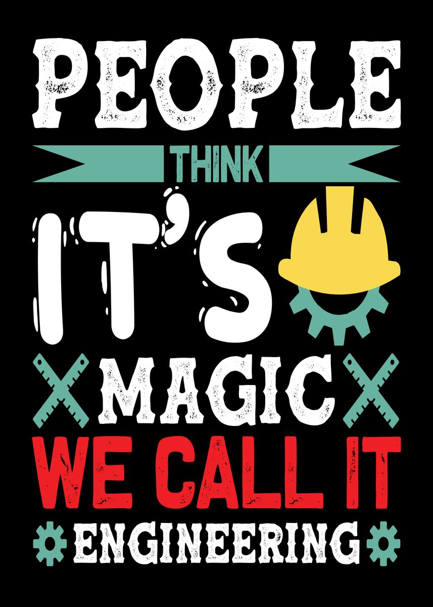 'Engineering Magic' Poster, picture, metal print, paint by ichimdp ...