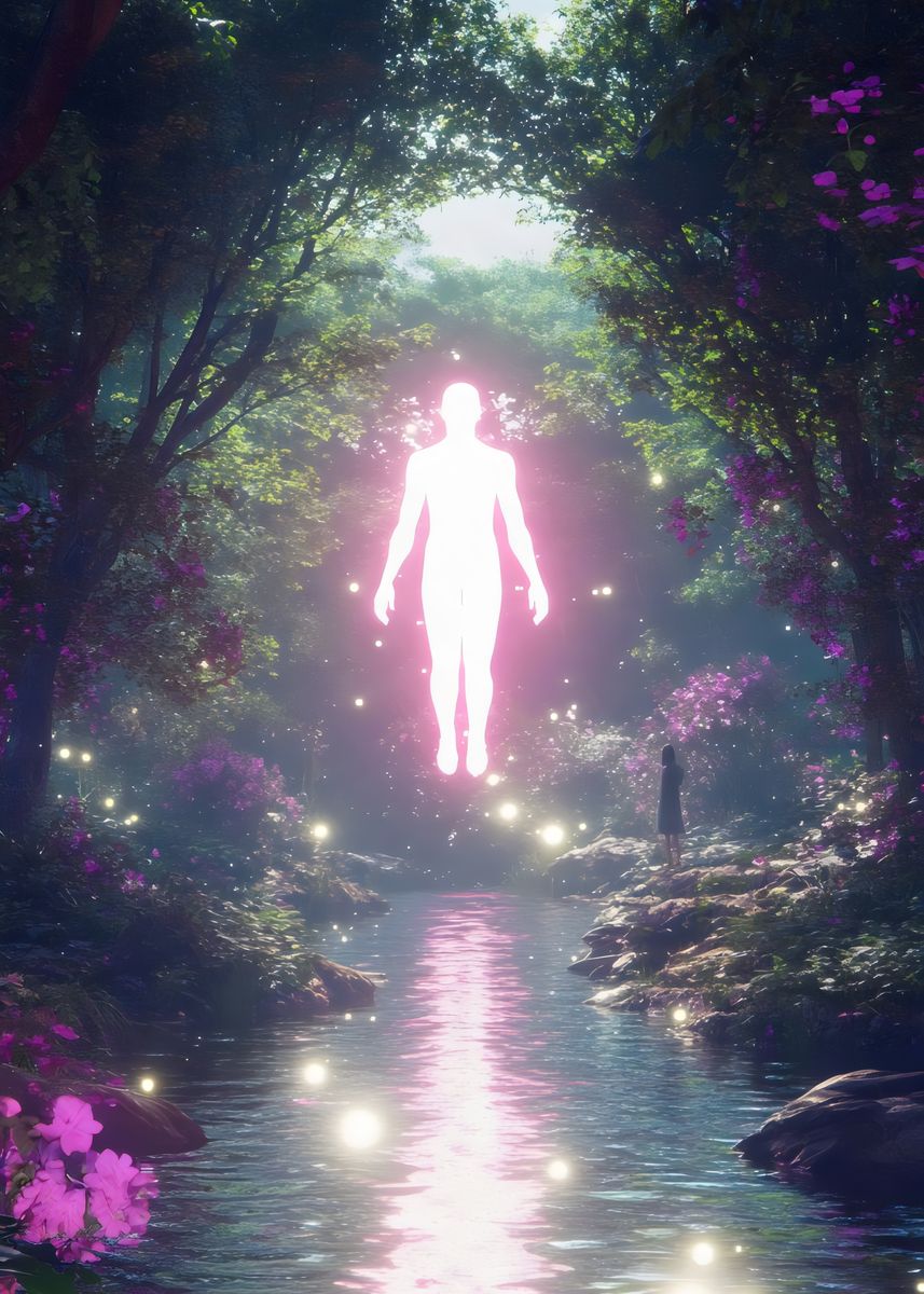 'Enlightenment' Poster, picture, metal print, paint by InkAura | Displate