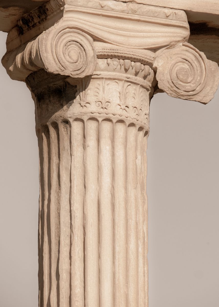 'Ancient Greek Column Detail' Poster, picture, metal print, paint by ...
