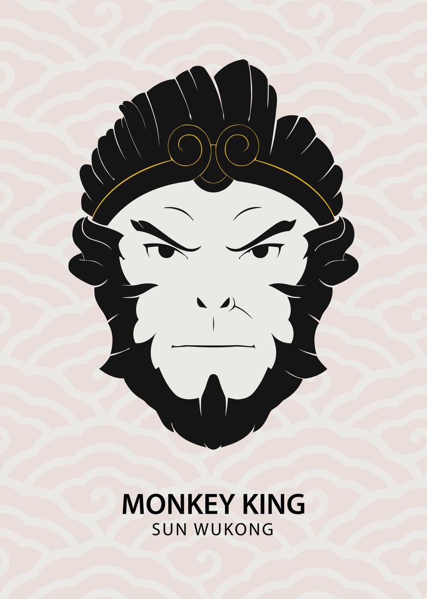 'Monkey King Sun Wukong' Poster, picture, metal print, paint by Haruno ...