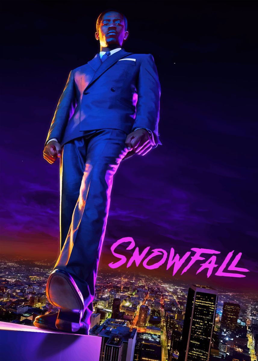 'SNOWFALL' Poster, picture, metal print, paint by hendra melo | Displate