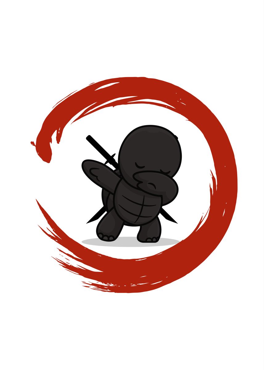 'Ninja Turtle Dab' Poster, picture, metal print, paint by Levin Dias ...