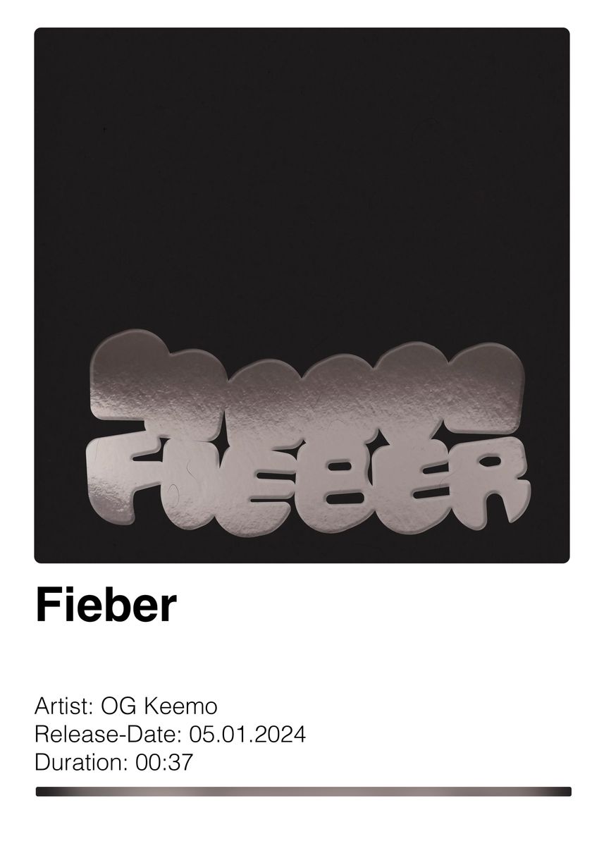 'Fieber OG Keemo Album Cover' Poster, picture, metal print, paint by ...
