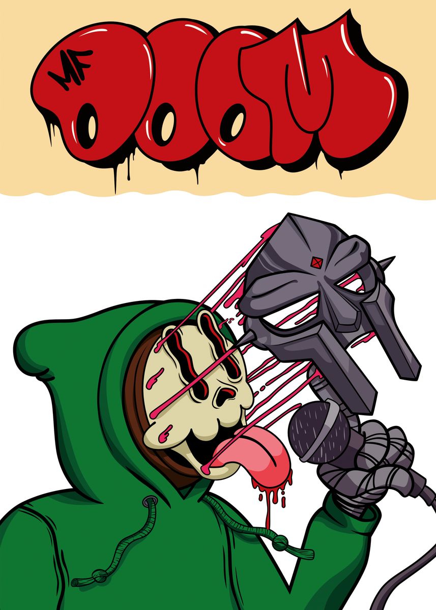 'Mf Doom' Poster, picture, metal print, paint by Don Hajun | Displate