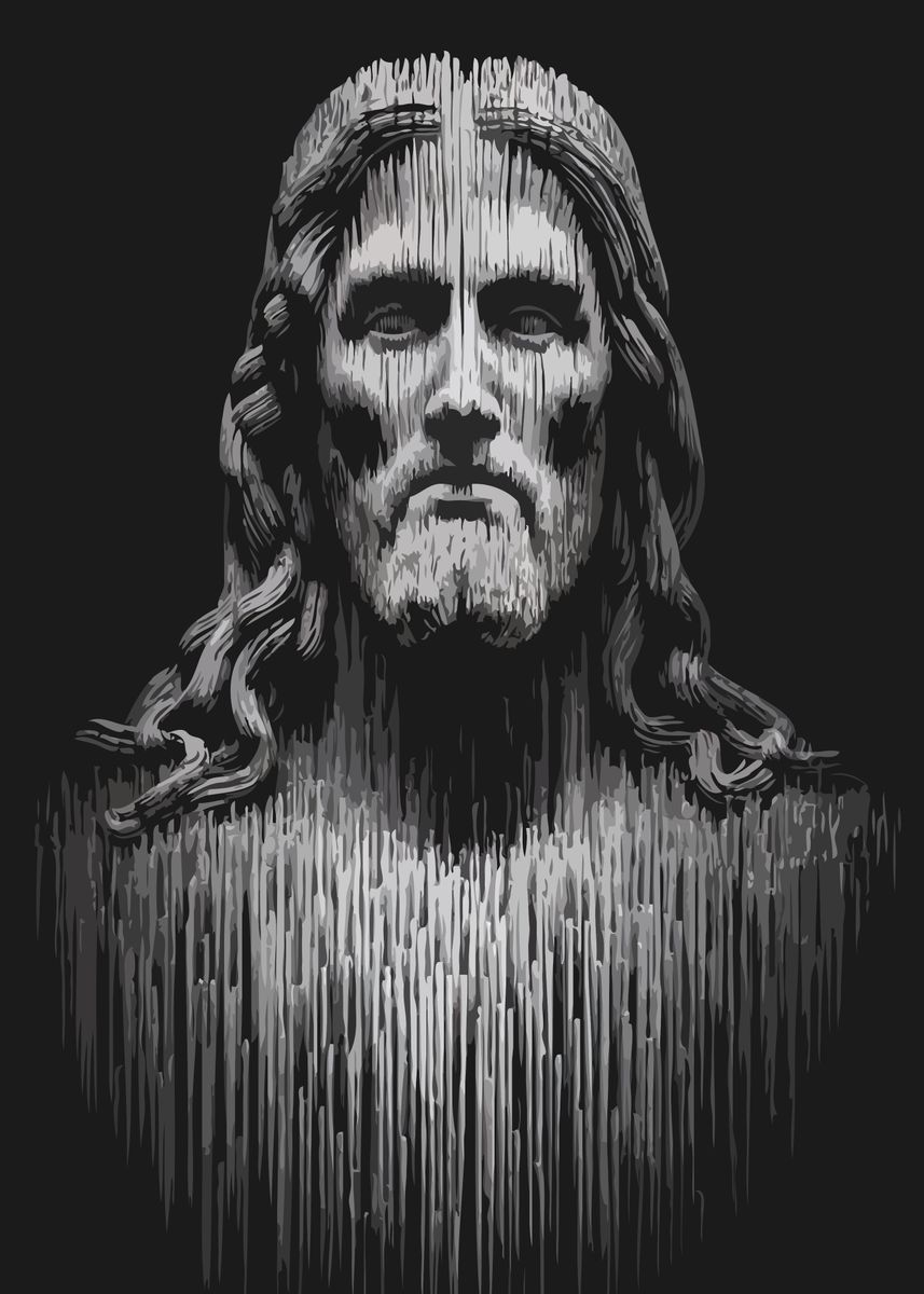 'Jesus Christ Portrait' Poster, picture, metal print, paint by EDSON ...