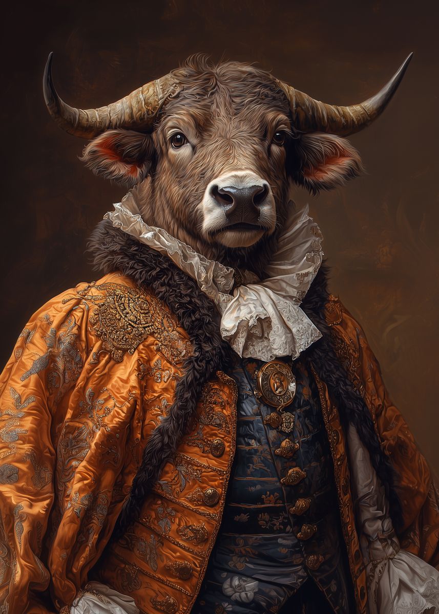 'Regal Musk Ox' Poster, picture, metal print, paint by Notorious ...