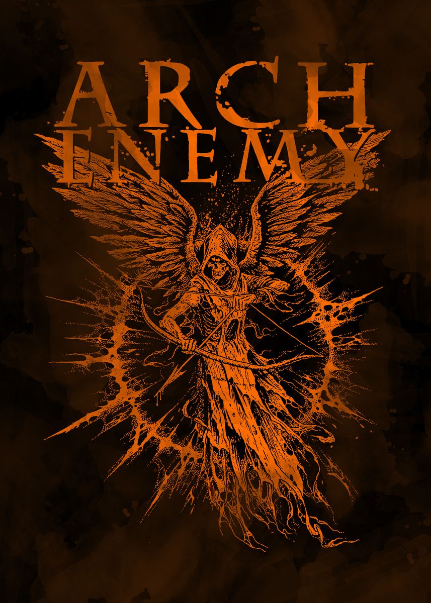 'Arch Enemy Band Logo' Poster, picture, metal print, paint by Gondrong ...