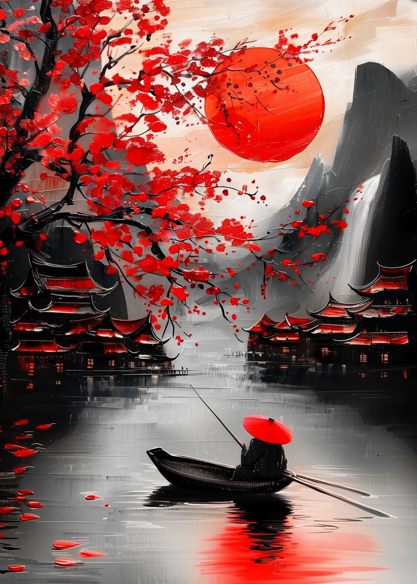 'Serenity & tranquility' Poster, picture, metal print, paint by Simon ...