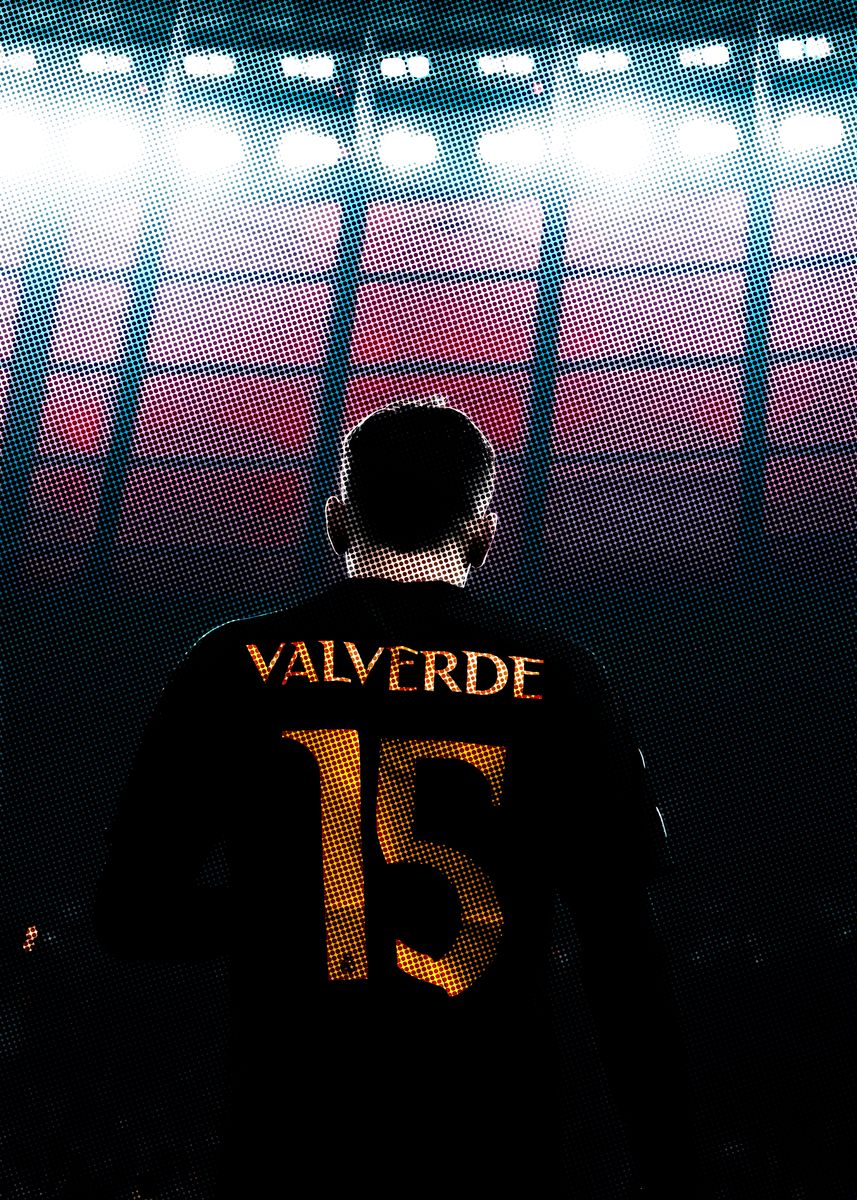 'Valverde Football Jersey' Poster, picture, metal print, paint by ...