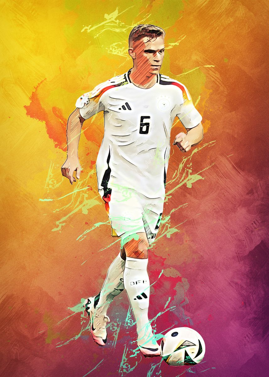 'Kimmich Football Player' Poster, picture, metal print, paint by MeJar ...