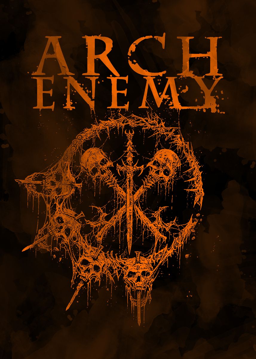 'Arch Enemy Logo' Poster, picture, metal print, paint by Gondrong Ndeso ...