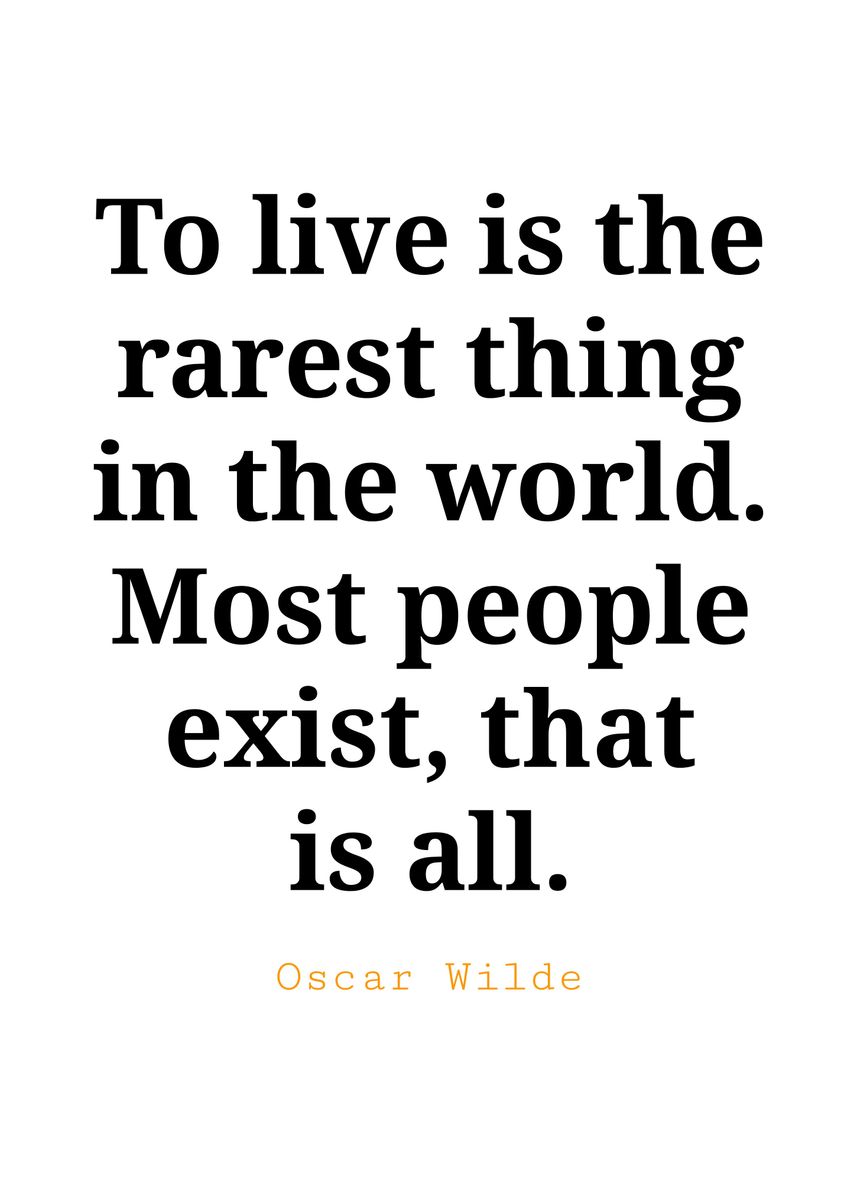 'Oscar Wilde Quote' Poster, picture, metal print, paint by Abimanyuu ...