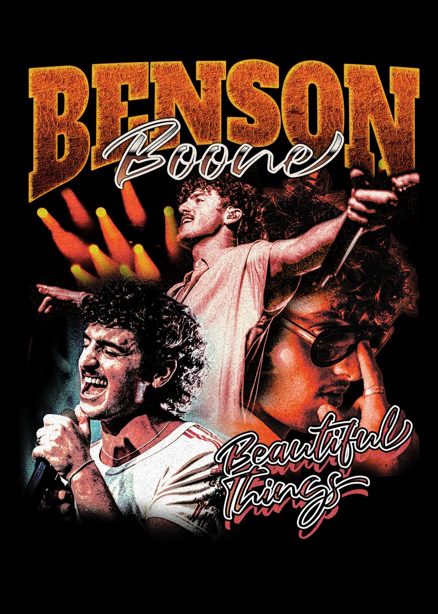 'Benson Boone Music Poster' Poster, picture, metal print, paint by ...