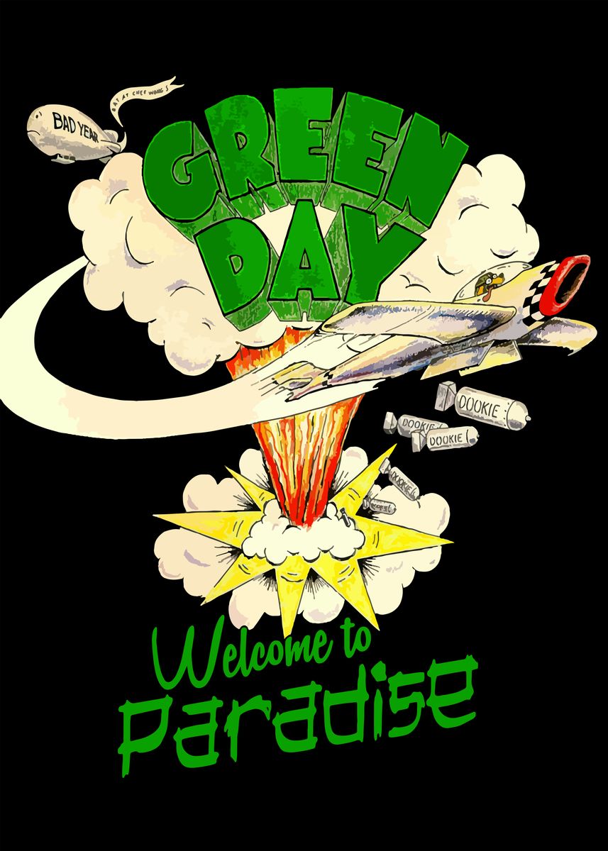 'Green Day Welcome to Parad' Poster, picture, metal print, paint by ...