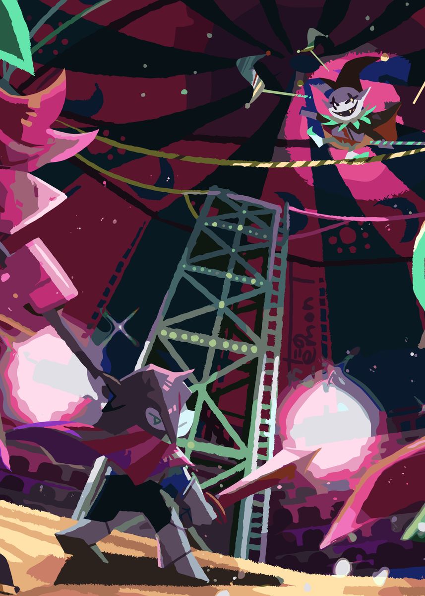 'Deltarune Game Gaming' Poster, picture, metal print, paint by ...