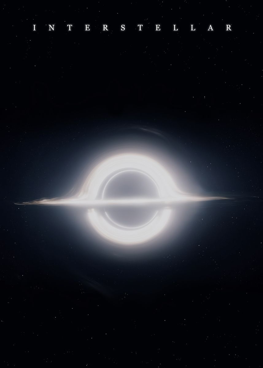 'Interstellar Black Hole' Poster, picture, metal print, paint by ...
